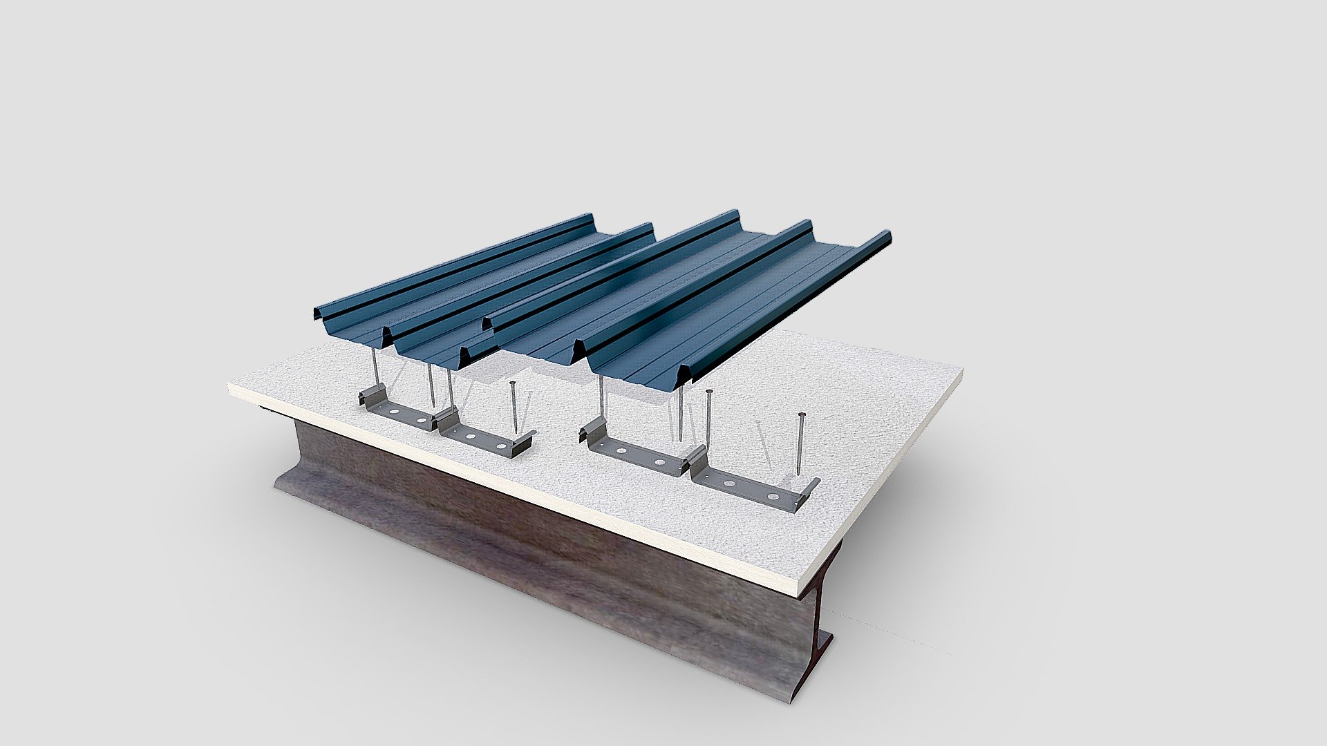 Concealed Fixing Installation_ Thick Steel - 3D model by Engineering ...