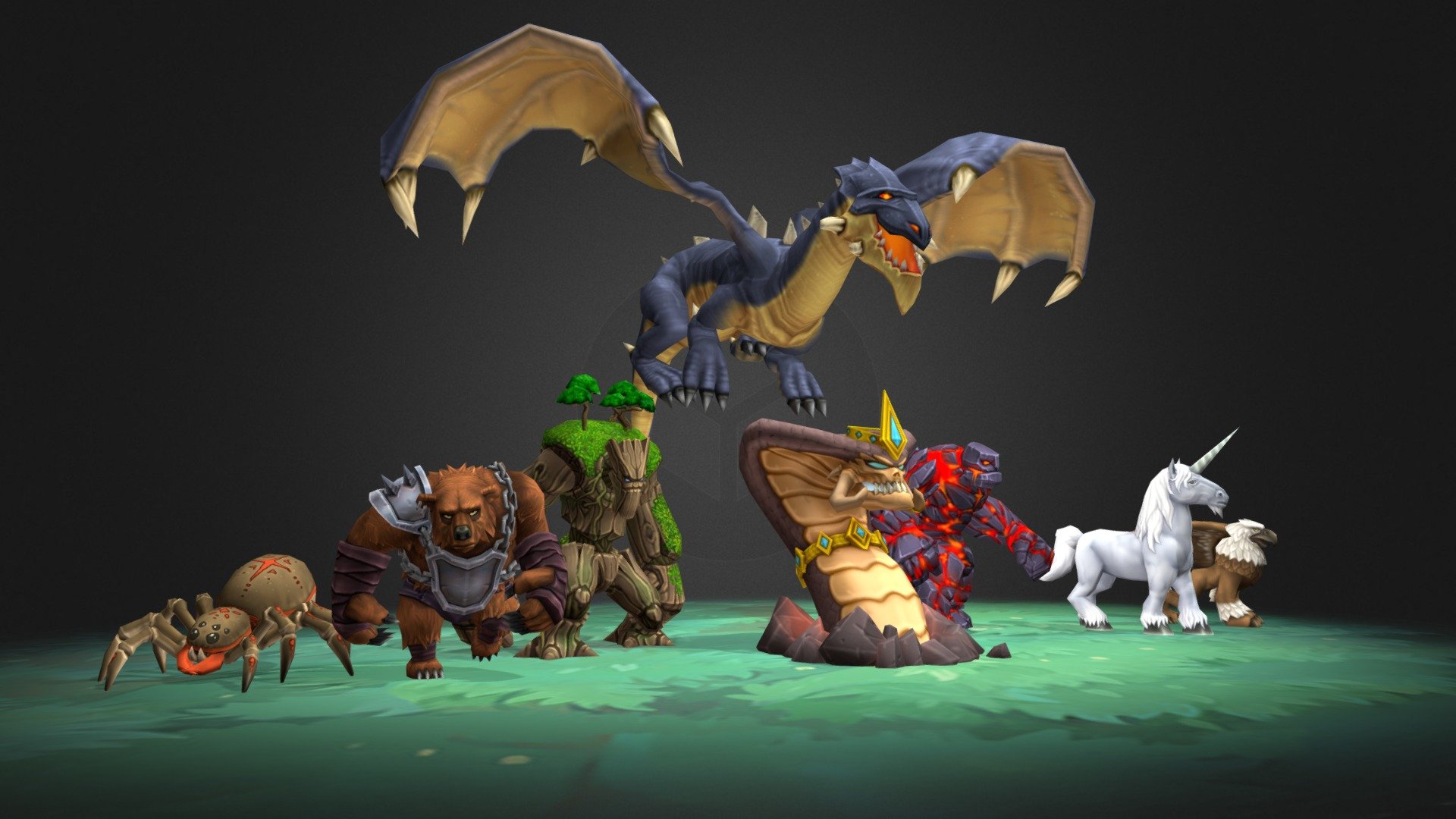 Animals and creatures animated pack - Buy Royalty Free 3D model by ...