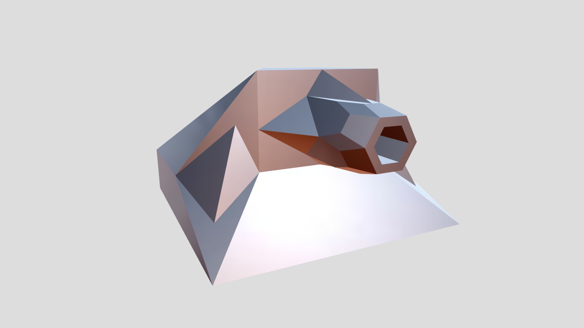 Low Poly Turret - rocket 1 of 3 (set of 4) - Download Free 3D model by ...