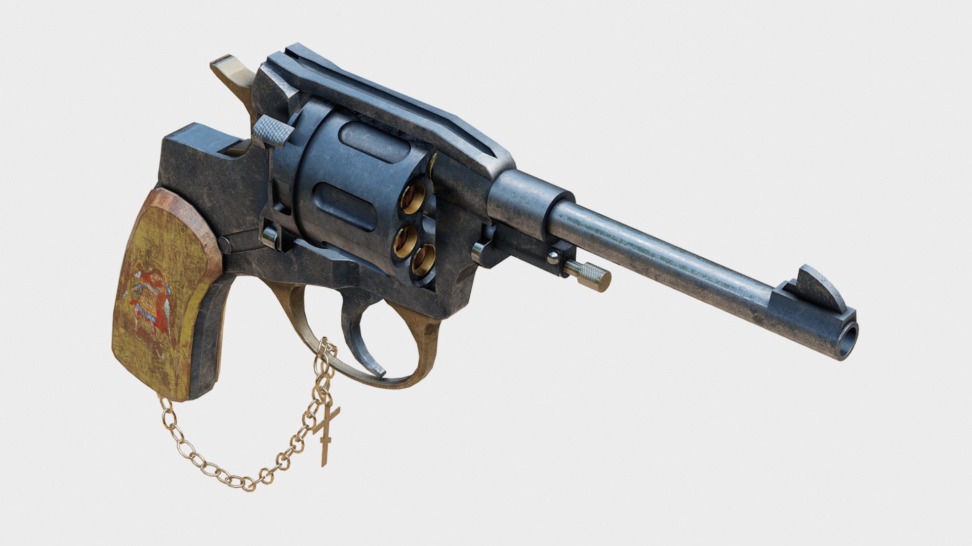 Nagant M1895 Revolver - Download Free 3D model by SpatialNeglect ...