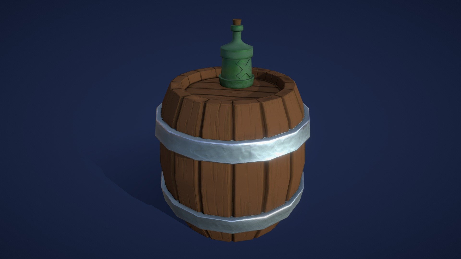 Stylized Barrel - Download Free 3D model by Roman Shapovalov (@rzzs32 ...