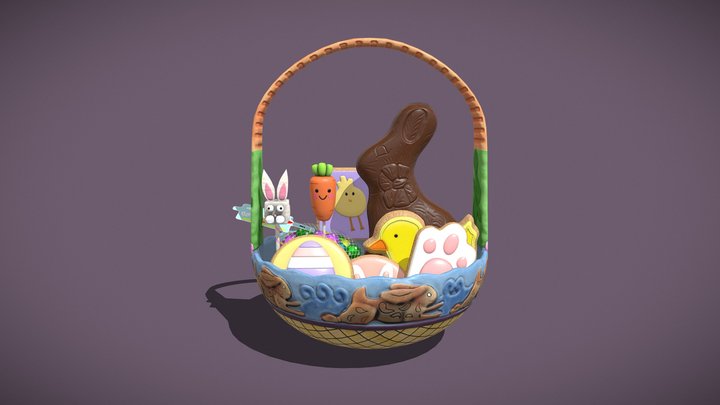 Easter-basket 3D models - Sketchfab