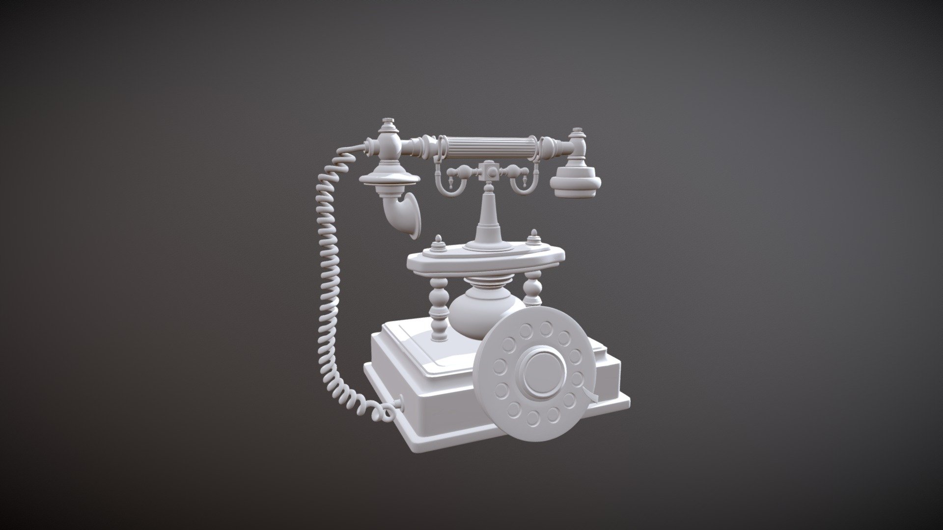 Old Telephone - 3D model by Chris Almeida (@cas000) [d8d31c5] - Sketchfab