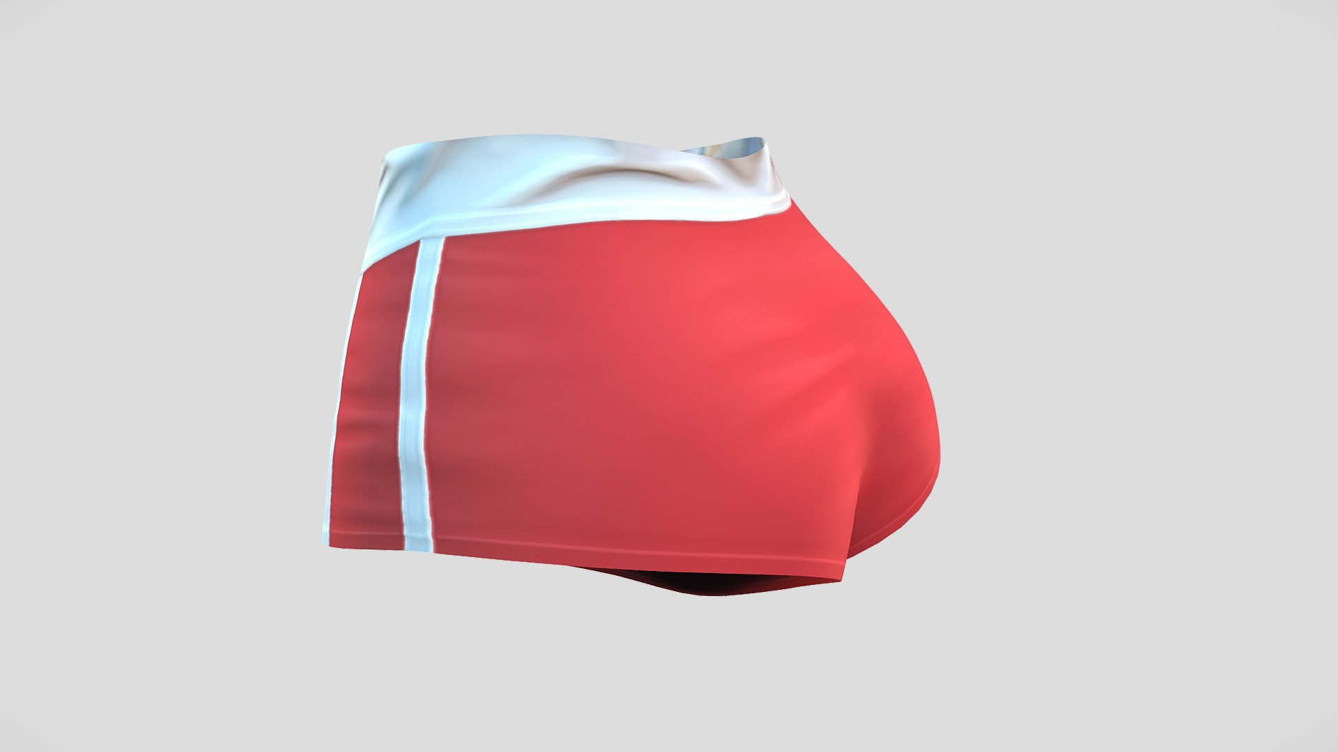 Female Athletics Running Sports Shorts - Buy Royalty Free 3D model by ...