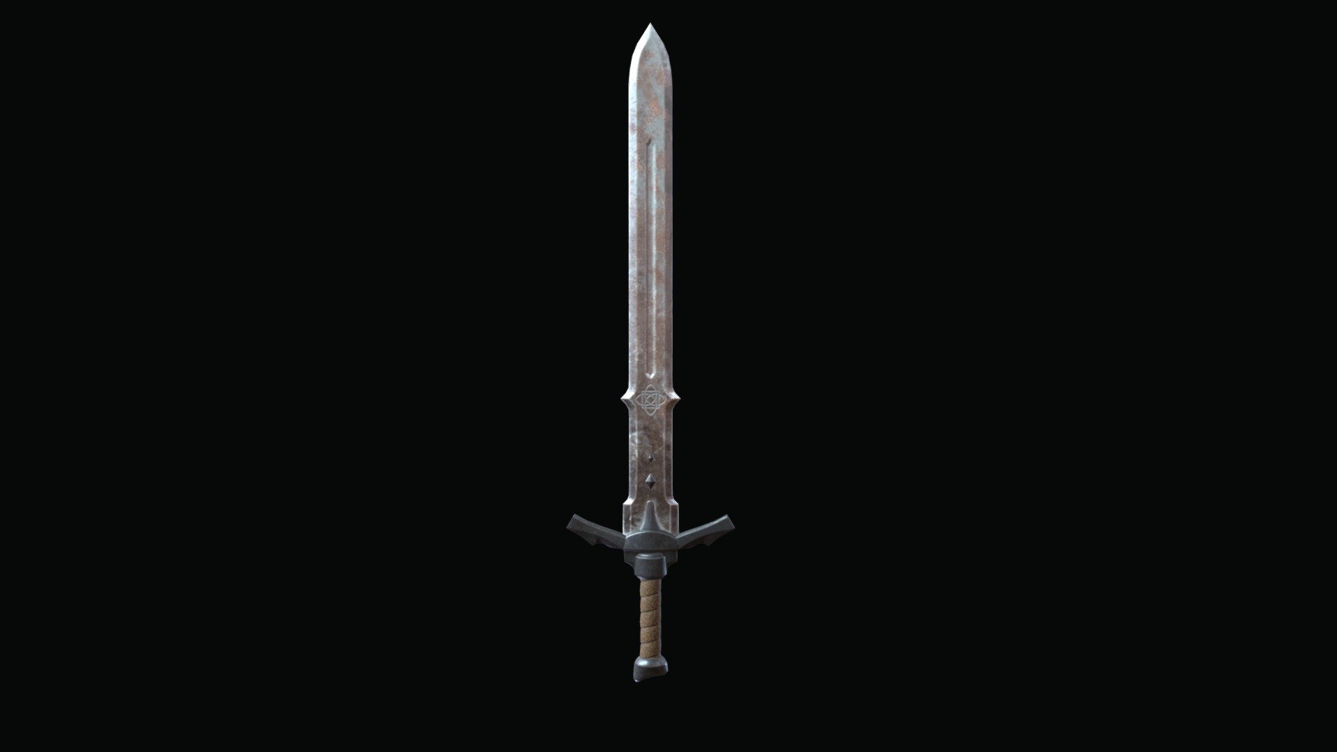 Medieval Long Sword - 3D model by ScoobyDrewAu [d8d3c30] - Sketchfab