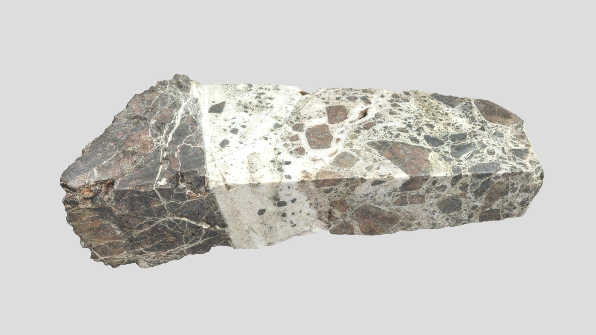 Dilational breccia in serpentinite - Download Free 3D model by Jena ...
