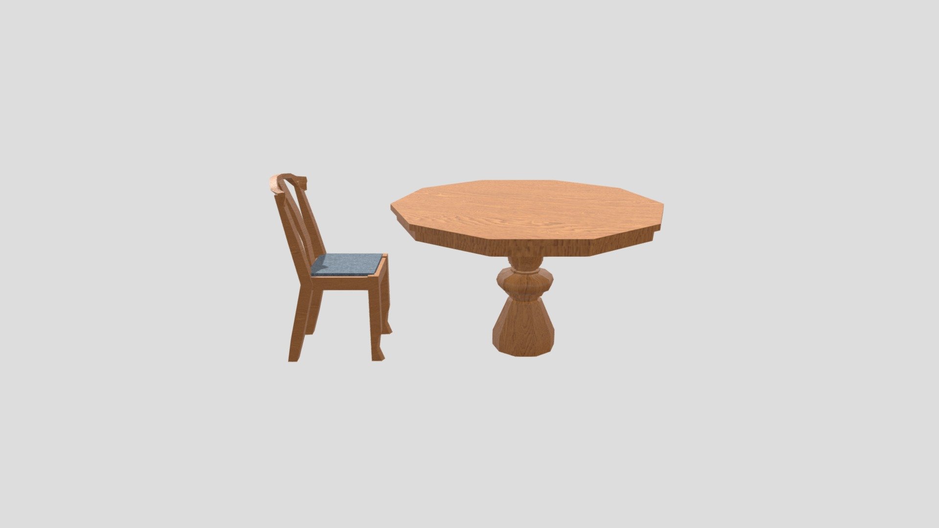 dining table and chair - 3D model by jaykejayke [d8d746b] - Sketchfab