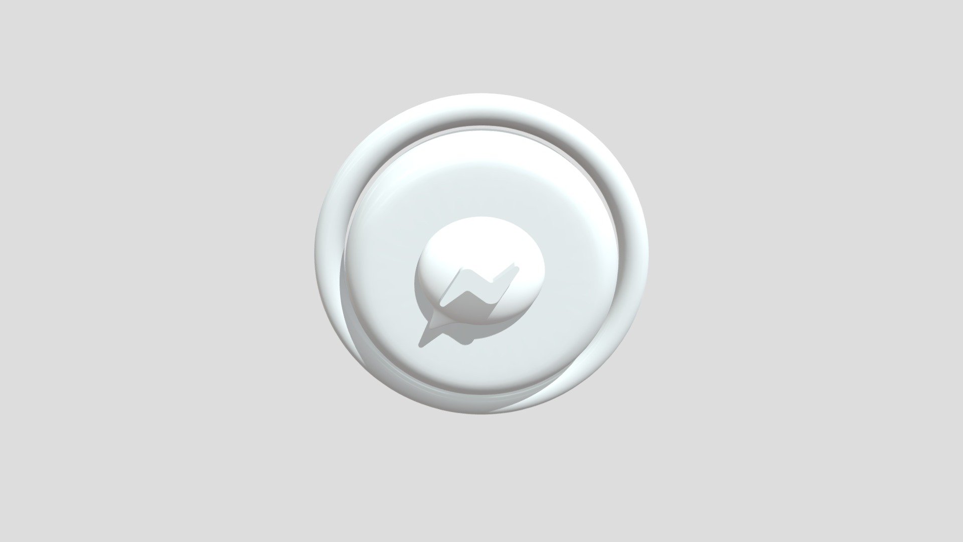 3D Messenger Logo - Download Free 3D model by pengedarseni [d8d98e4 ...