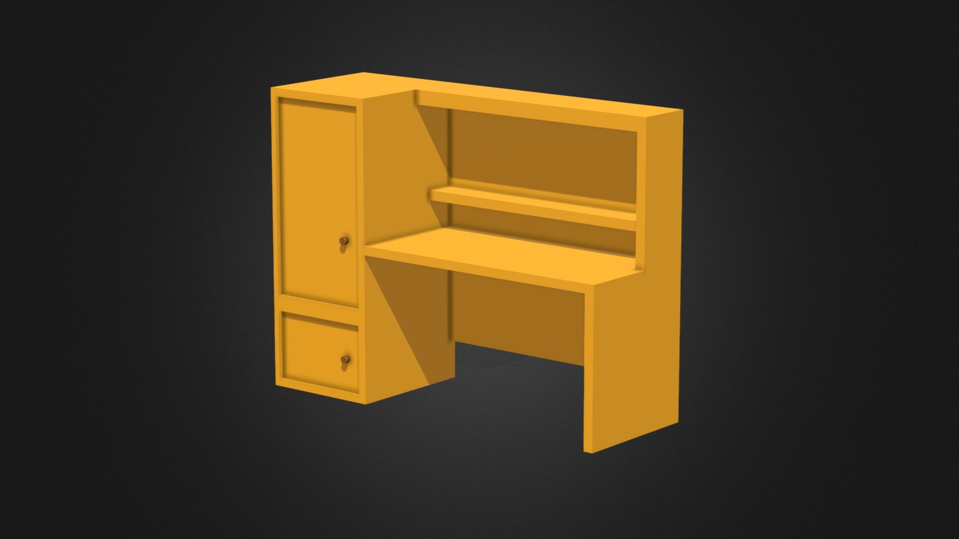 Desk - Download Free 3D model by A. J. Carmichael (@ajcarmichael ...