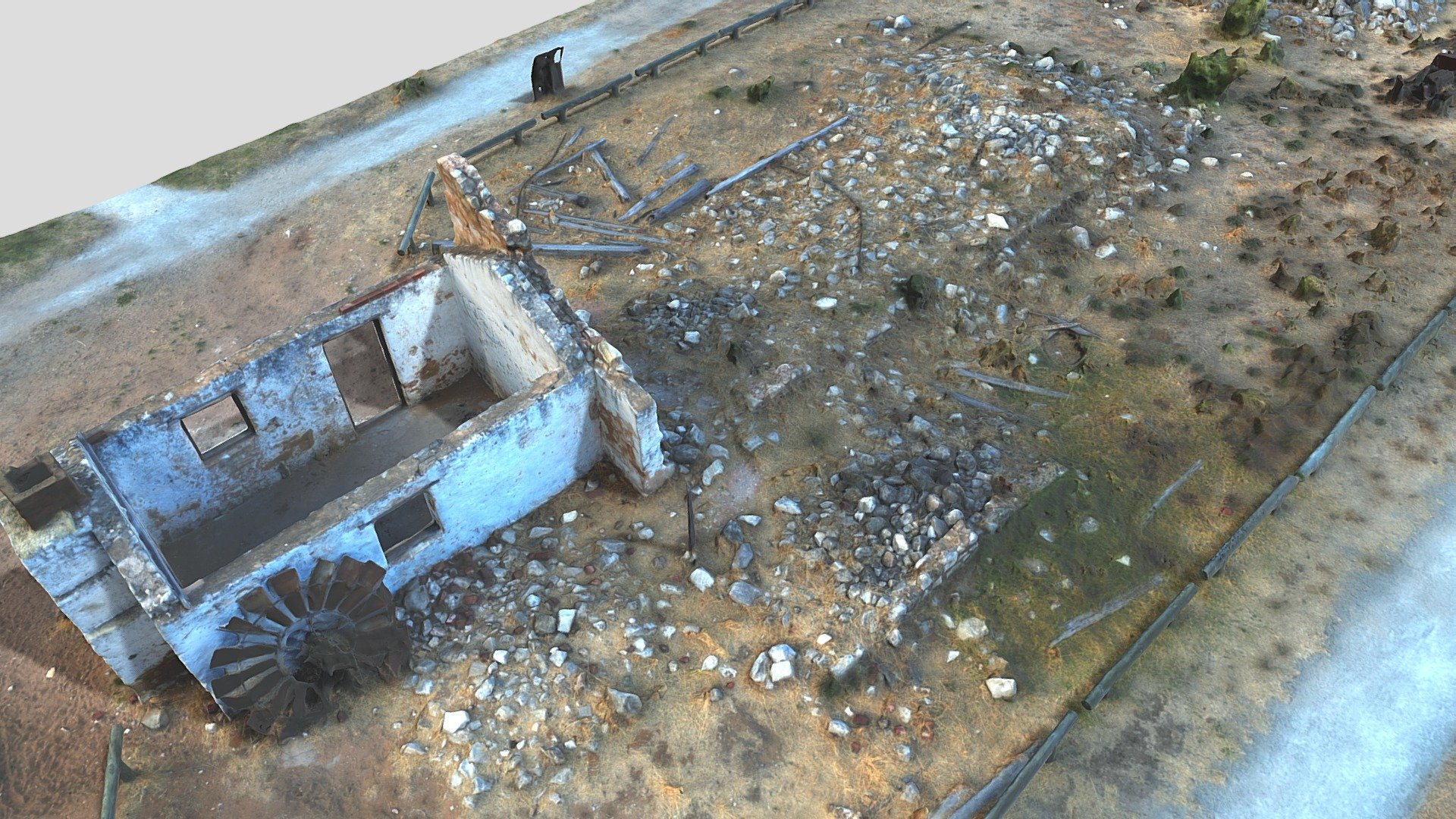 Pennys Place Ruin - 3D model by lighttunnelprod [d8d9c60] - Sketchfab