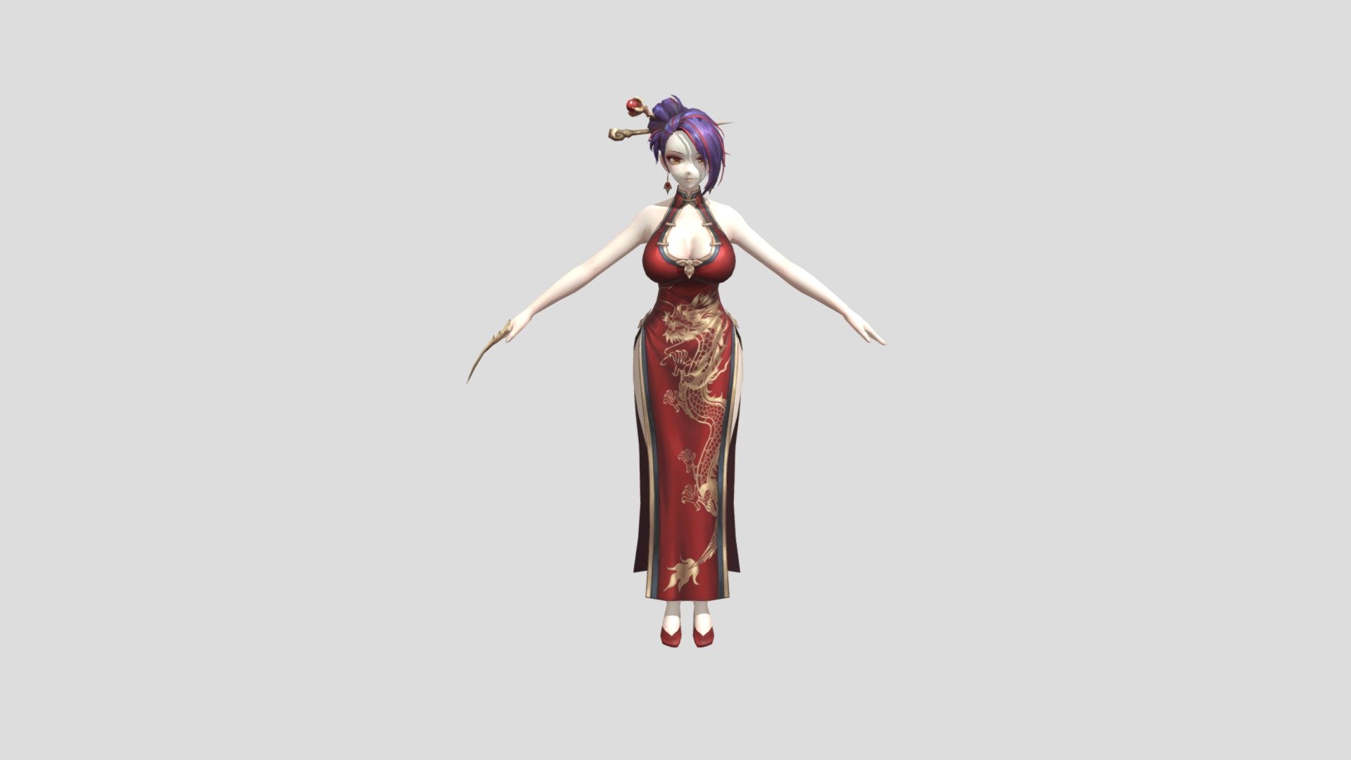 Maria_Cos18NewYear King's Raid - Download Free 3D model by ...