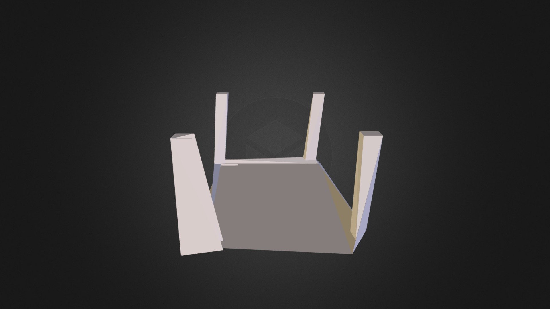 first desk prototype - 3D model by nesanp [d8df52e] - Sketchfab