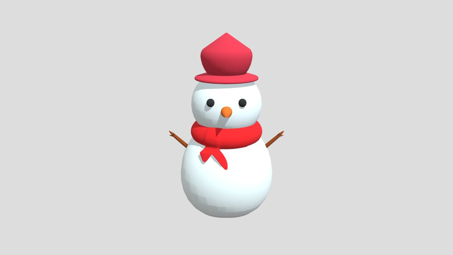 Snowman Free Download - Download Free 3D model by Kevin Edwards ...