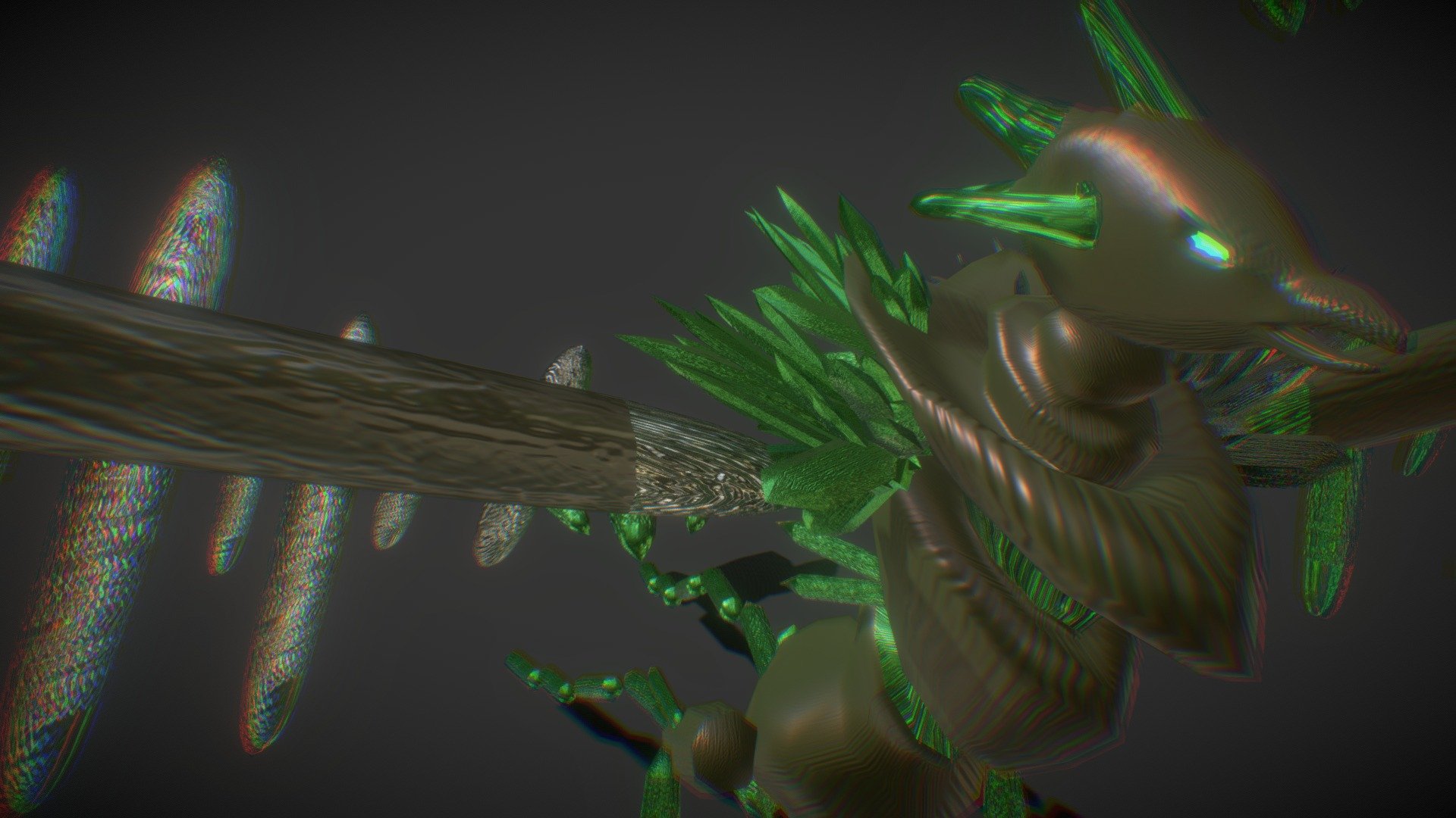 The Emerald Phoenix - 3D model by Lord Trovas (@lordtrovas) [d8e1452 ...