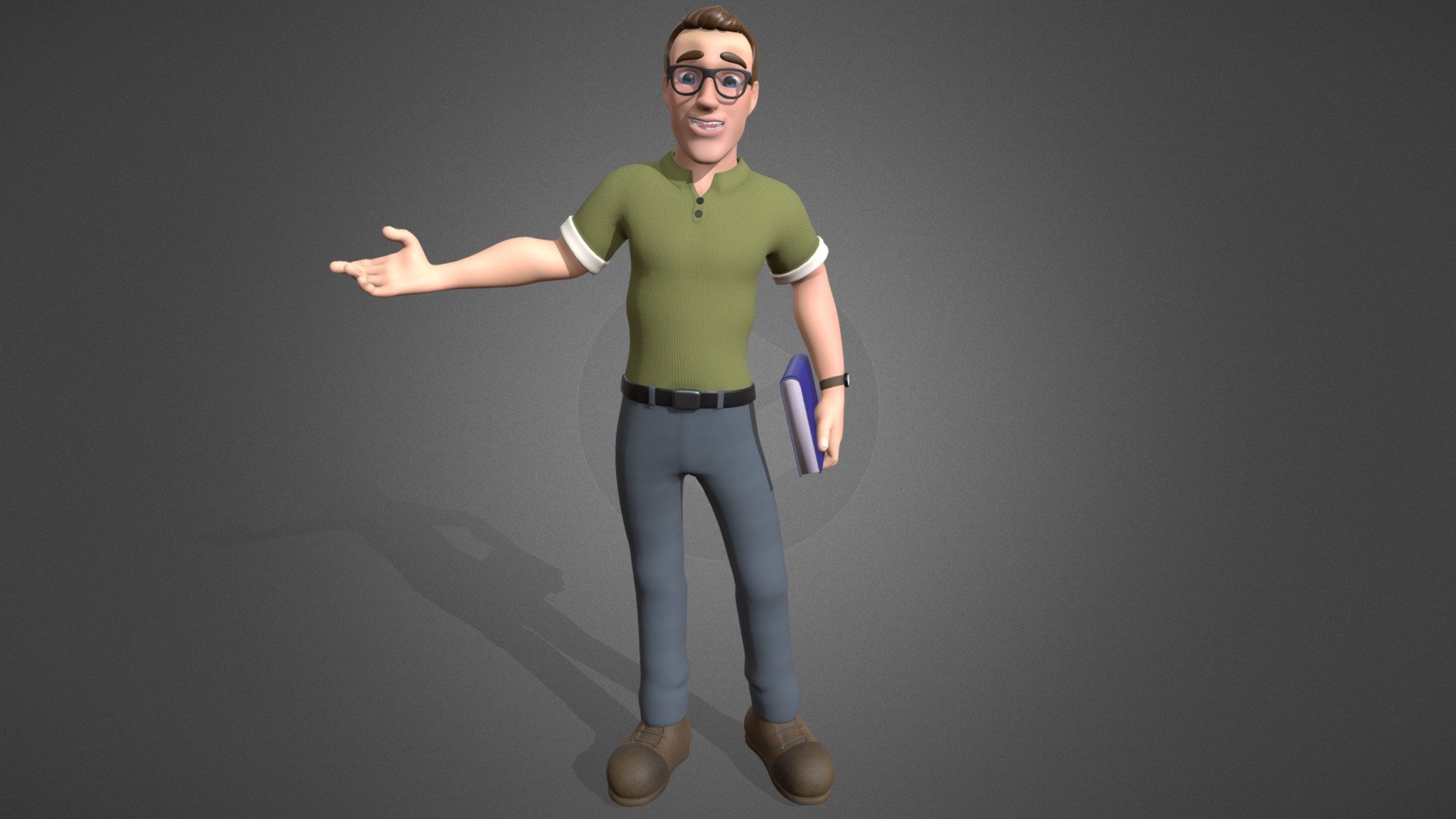 Young Professor - 3D model by Jacob Monger (@jacobmonger) [d8e3fc6 ...
