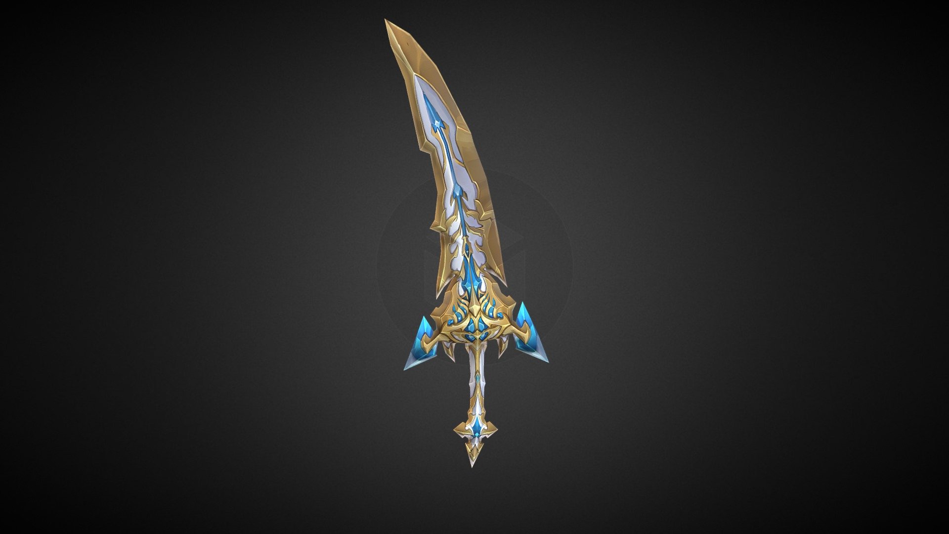 Stylized Fantasy RPG Sword V26 - 3D model by EchoraPixel [d8e55fa ...