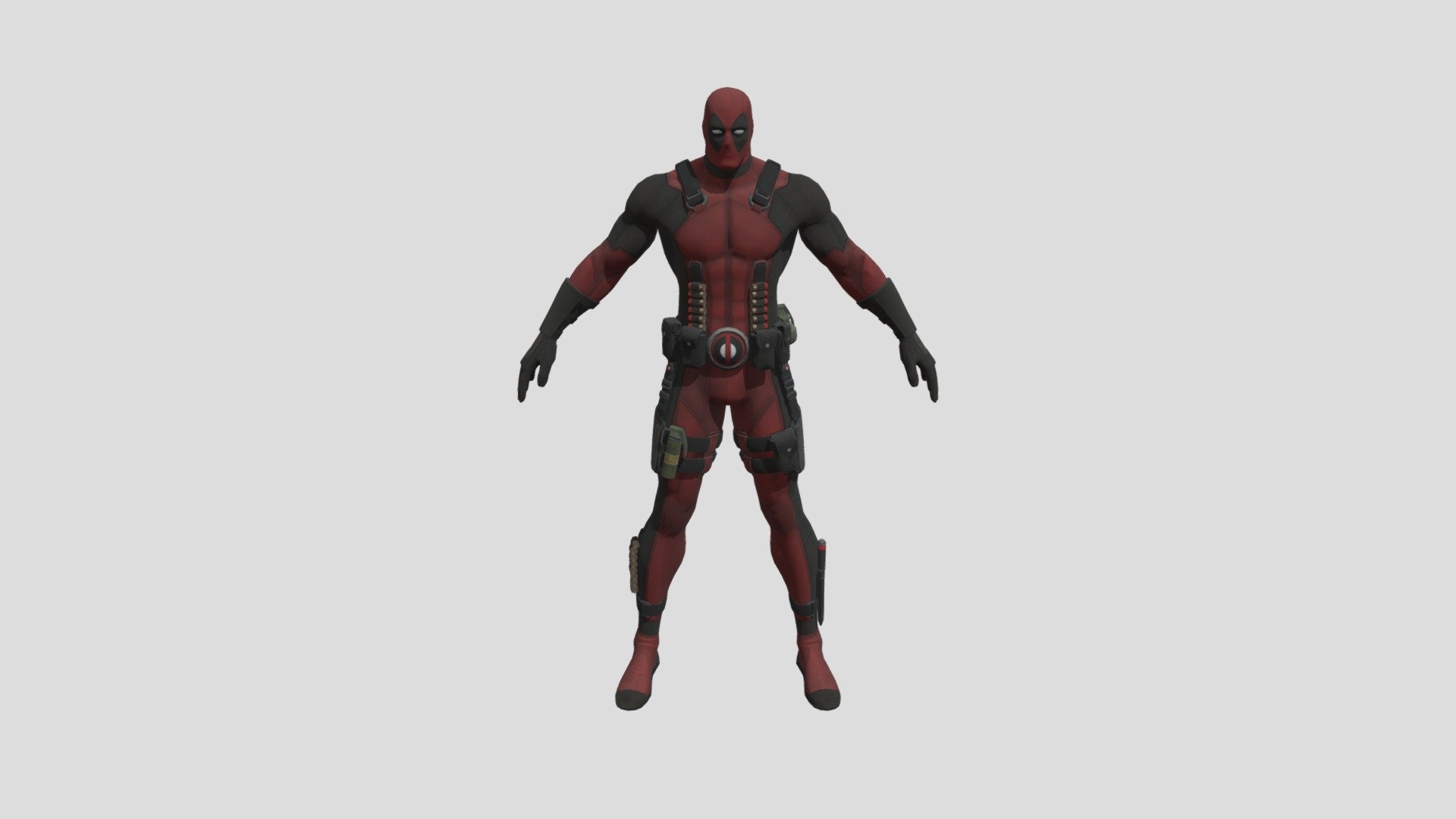 Deadpool (Swordless) - Download Free 3D model by Tigerar1 ...