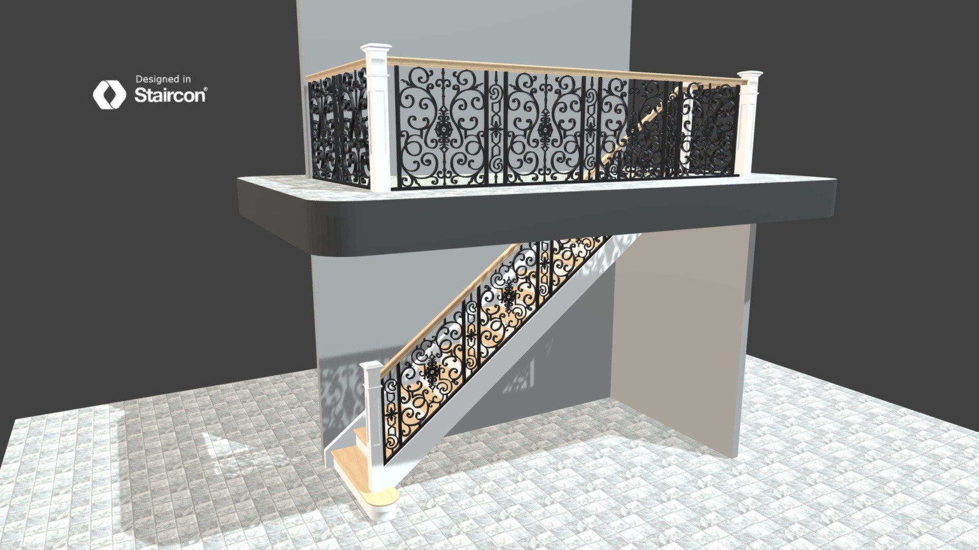 PTP - REGENCY - 3D model by 3D Software for Stair Design and Production ...
