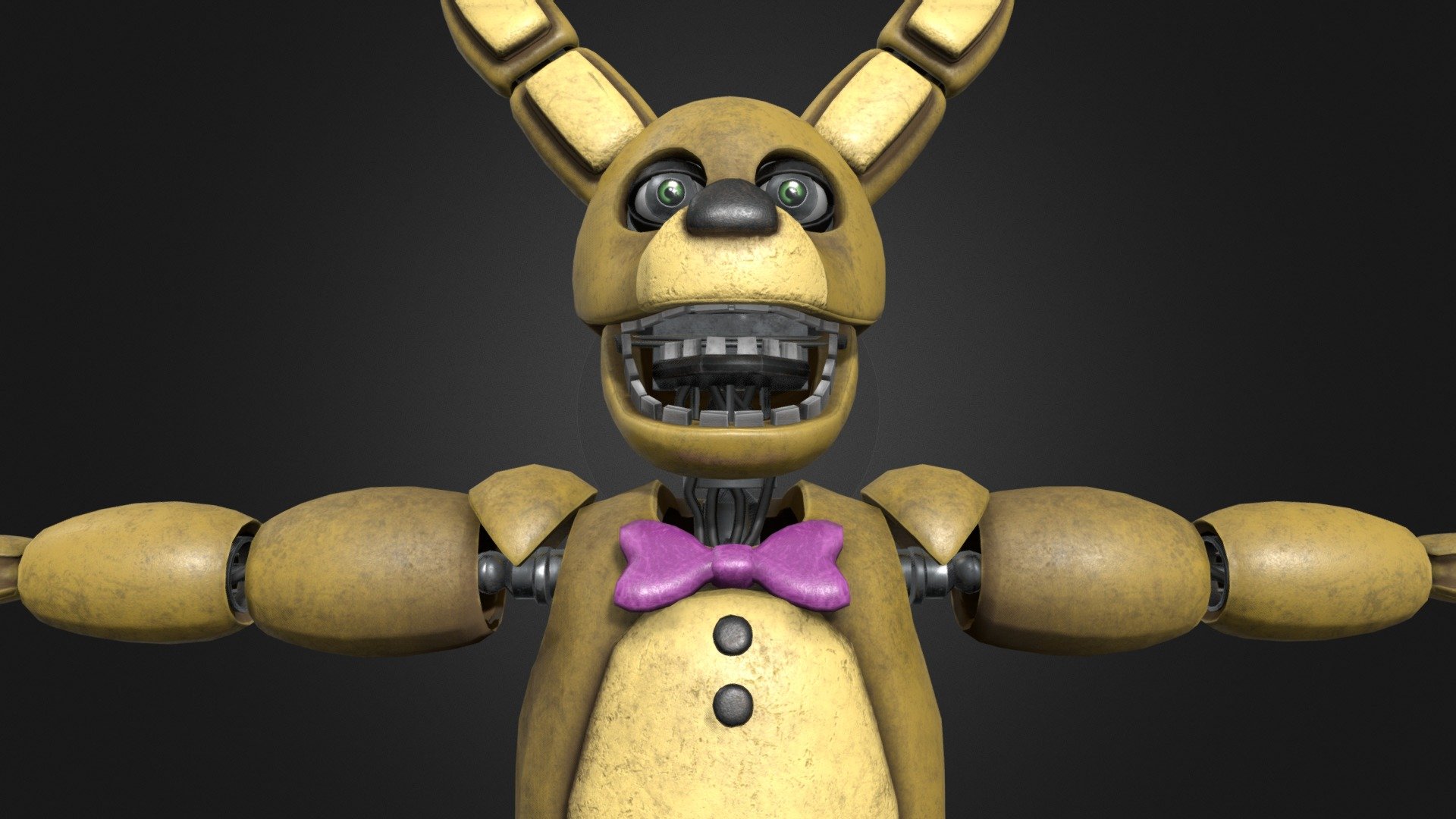Spring Bonnie FNaF HW REMESH. - Download Free 3D model by Captain Allen ...