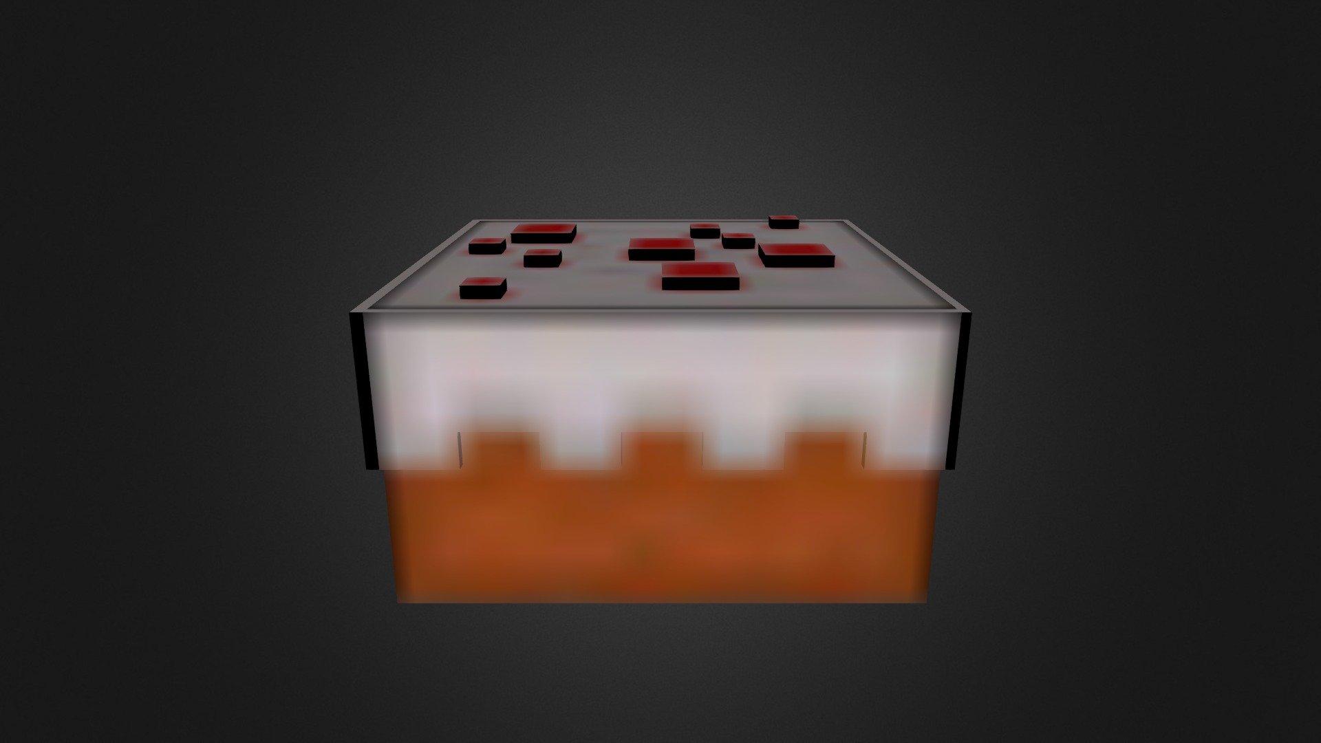 Minecraft Cake2 - 3D model by LeMinecraftFilm [d8e9def] - Sketchfab