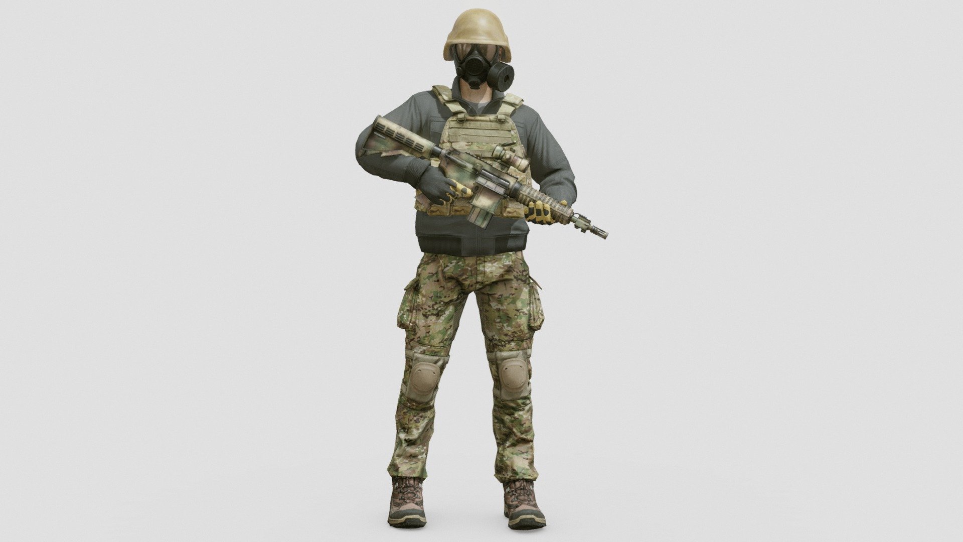 Modern Soldier - Buy Royalty Free 3D model by Mateusz Woliński ...