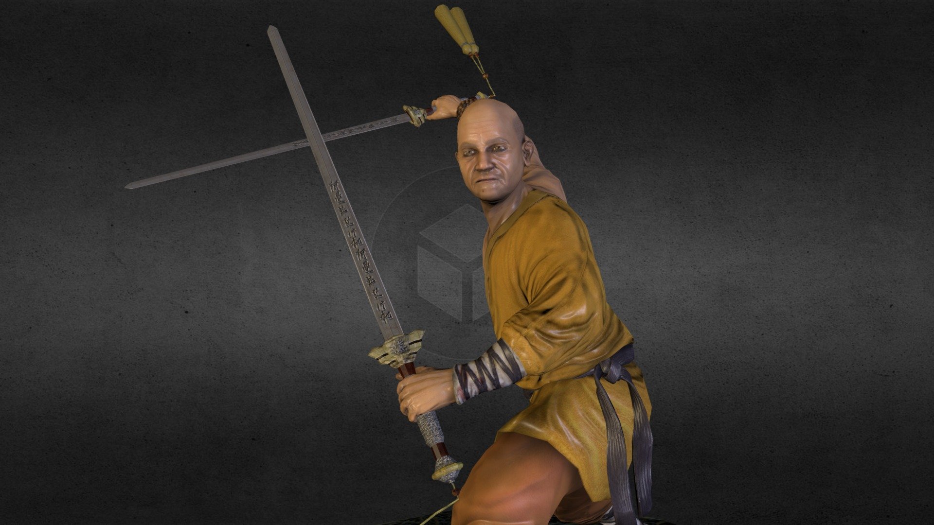 Shaolin Monk - 3D model by iantjamison [d8ebcea] - Sketchfab