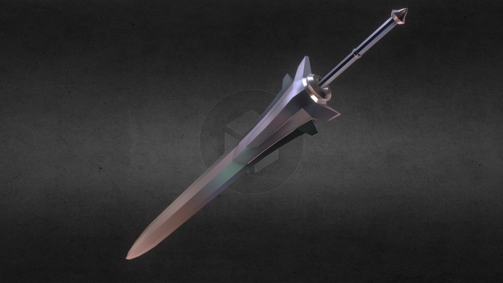 Long Thick Sword 3D Model By Nekupaska nekubaba213 d8ec5bc