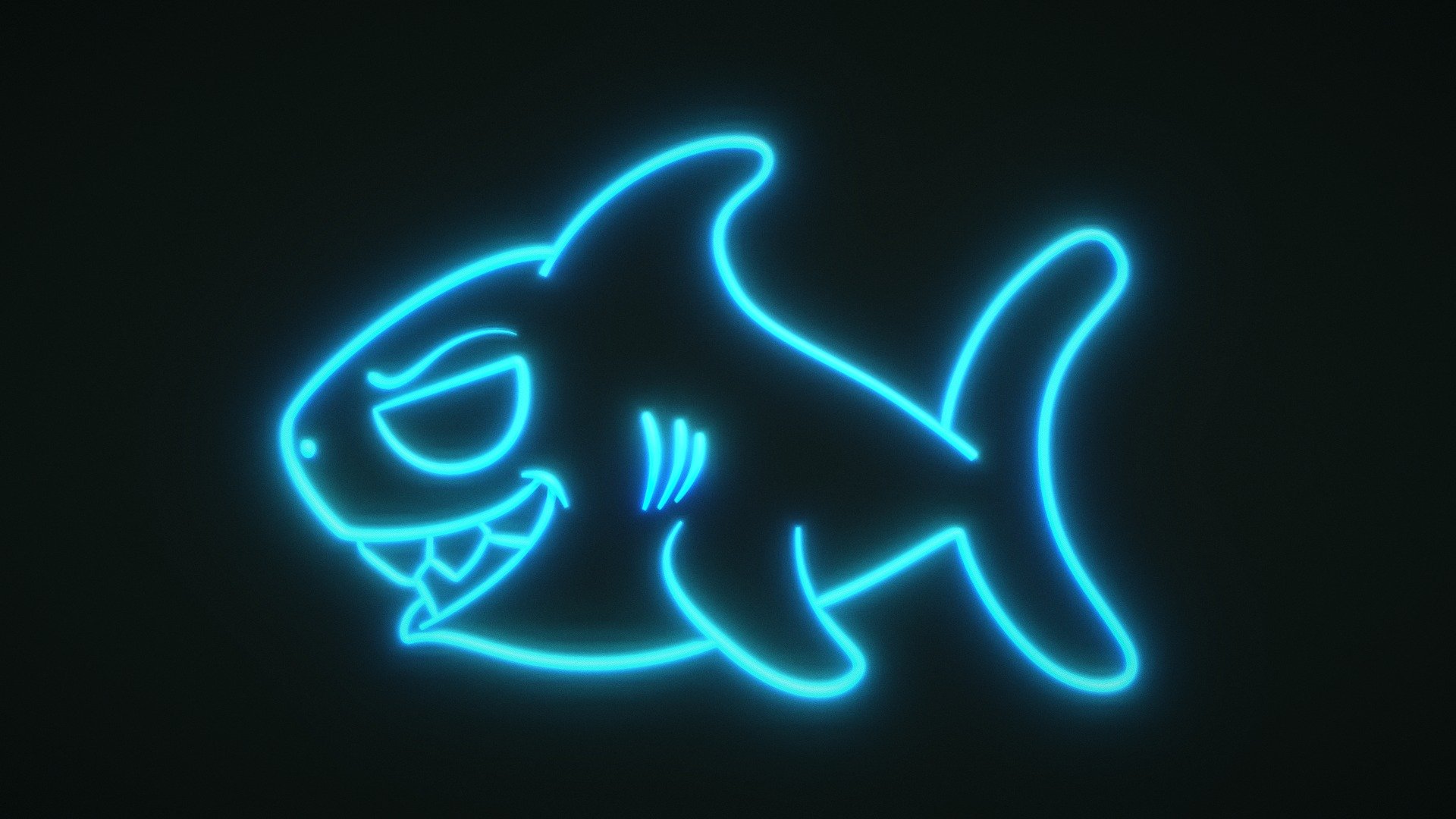 Shark neon - Buy Royalty Free 3D model by tkkjee [d8ec72e] - Sketchfab ...