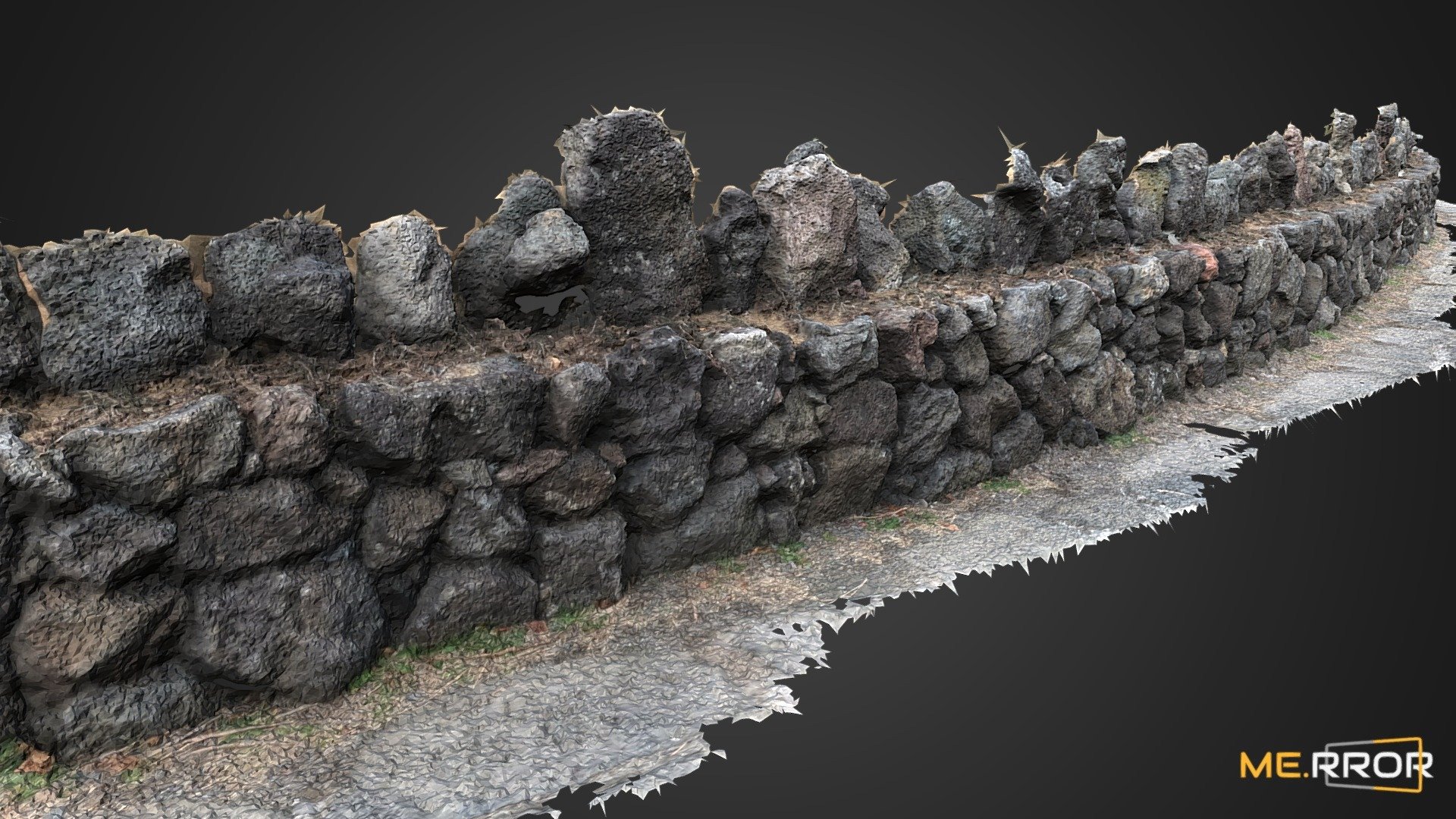 Stone Wall 3 - Buy Royalty Free 3D model by ME.RROR Studio (@merror) [d8edc98] - Sketchfab Store