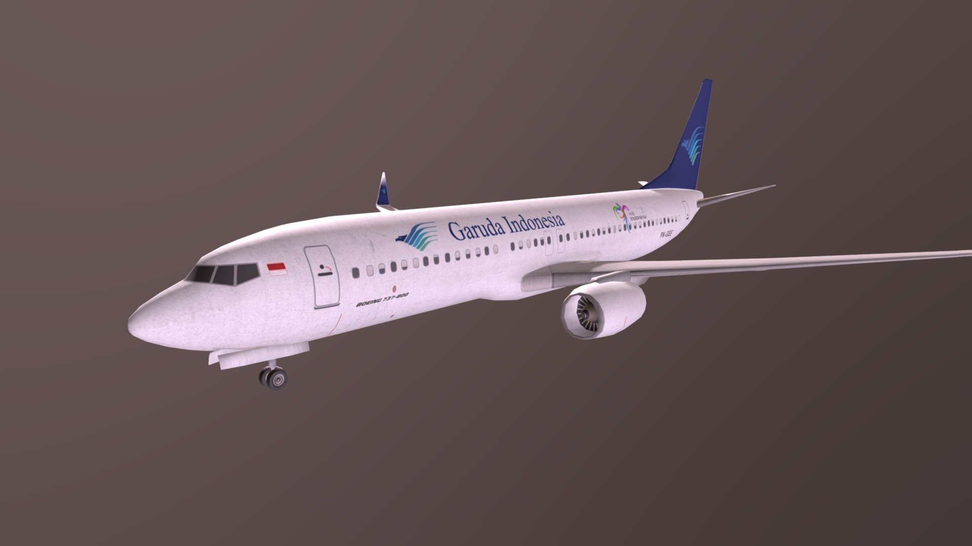 Boeing 737 800 Lowpoly - 3D model by Yonansah [d8f14c1] - Sketchfab