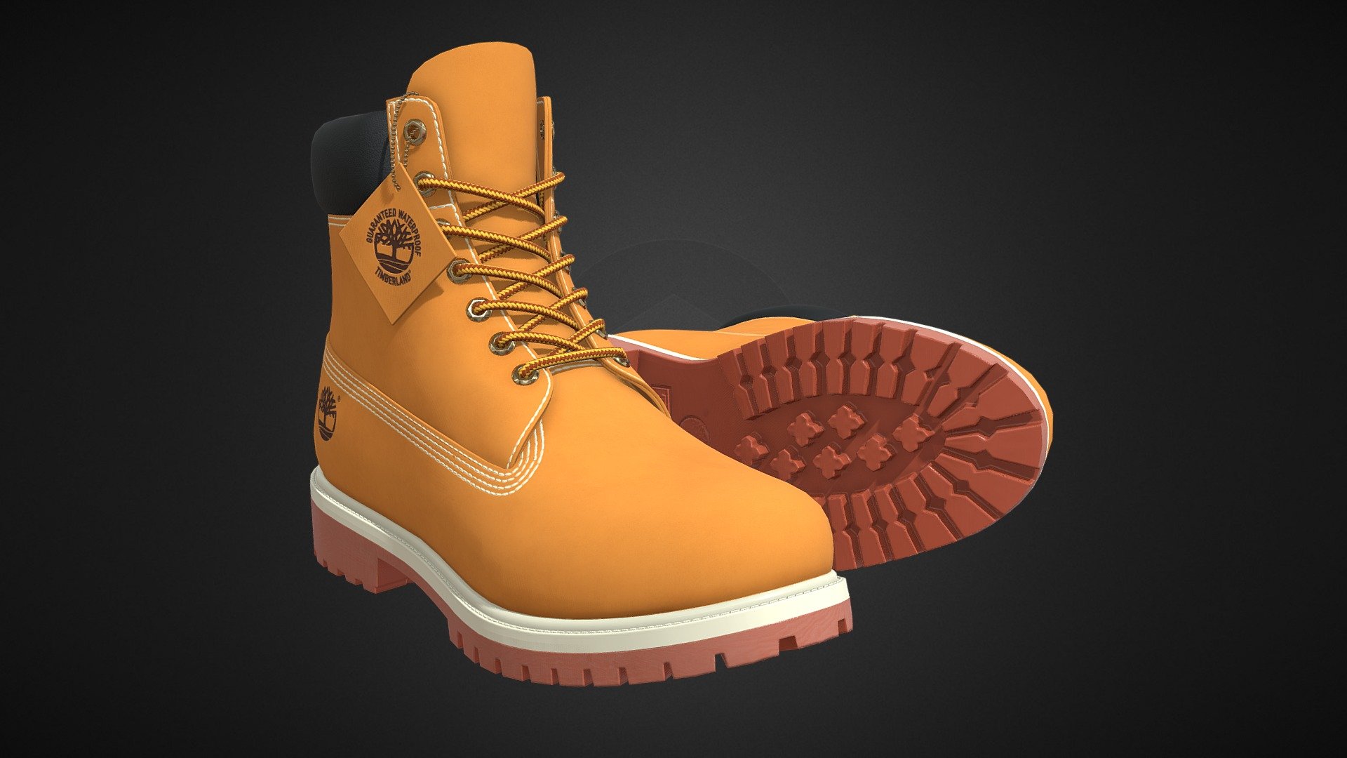 Timberland Premium 6-inches waterproof boots - 3D model by maxwell ...