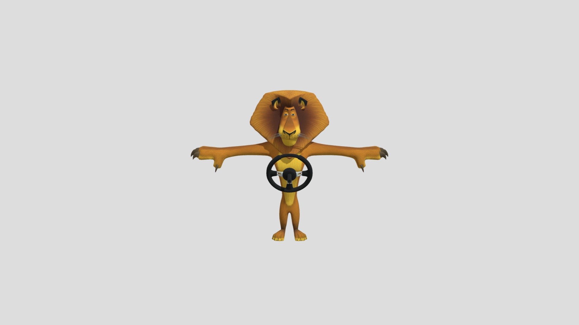 Alex The Lion Hand Mark Texture DASKR - Download Free 3D model by ...