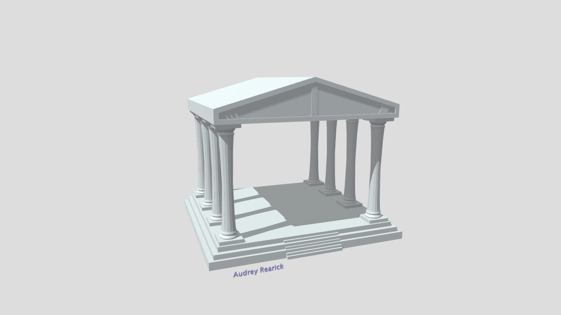 wk3_doric_pillar_rearick_audrey - 3D model by arearic [d8f8bde] - Sketchfab