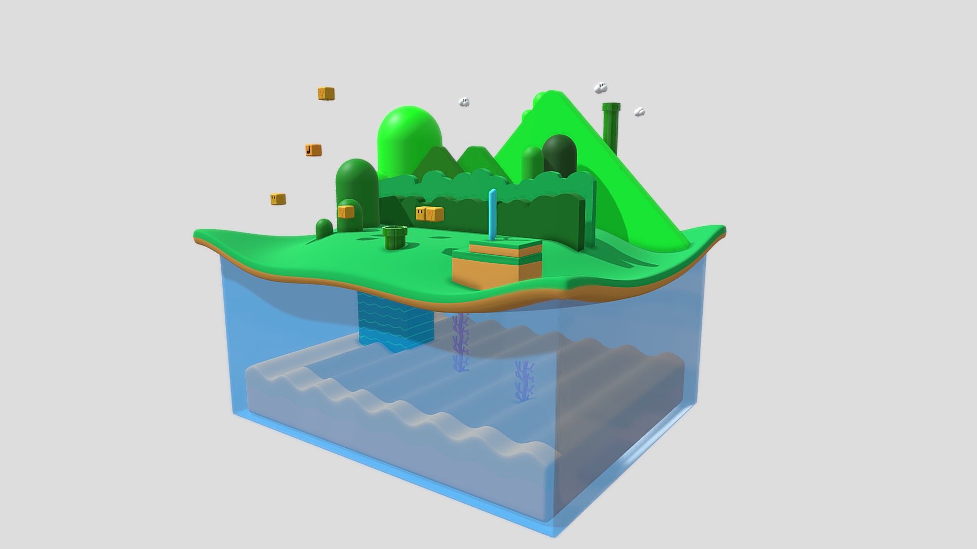 Super Mario Small Level 3D Creation - 3D model by navarro.tenyo ...
