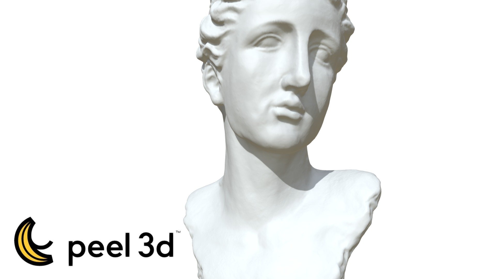 Female Head Statue with peel 3d - Download Free 3D model by peel-3d.com ...