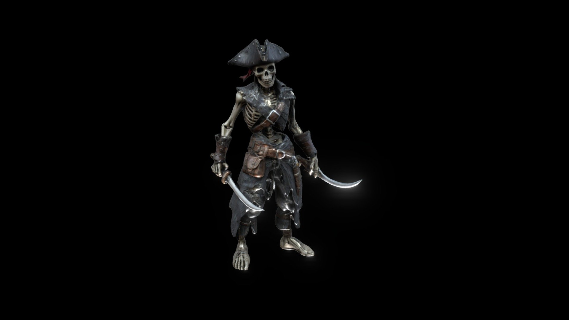 skeletal pirate - 3D model by p1robson (@bolderlinetog) [d8fd9b3 ...