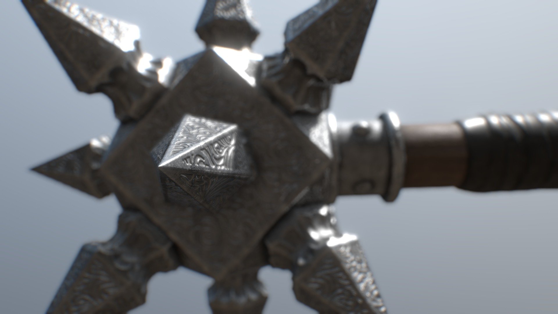 Engraved Mace - 3D model by Ronald_RayGun [d8febfa] - Sketchfab