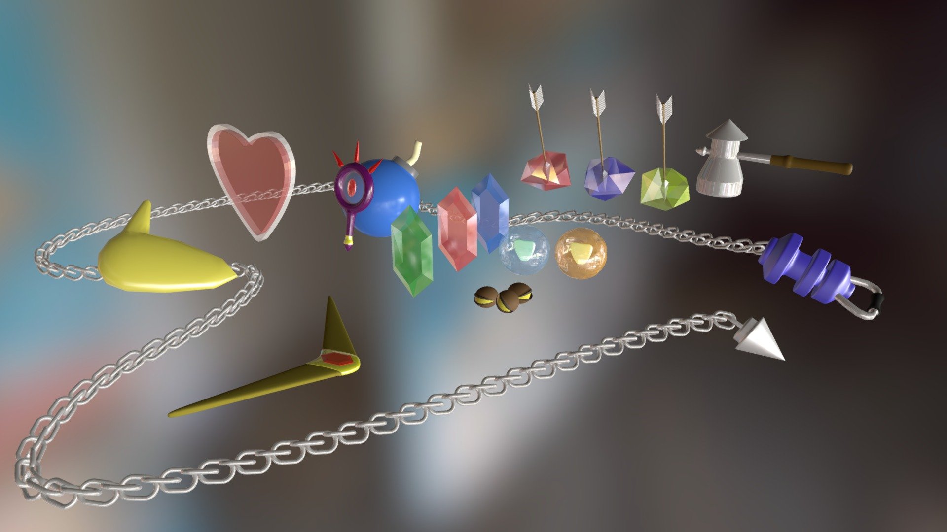 Leged Of Zelda Items - 3D model by Philip Combs (@pcmonster) [d903adc ...