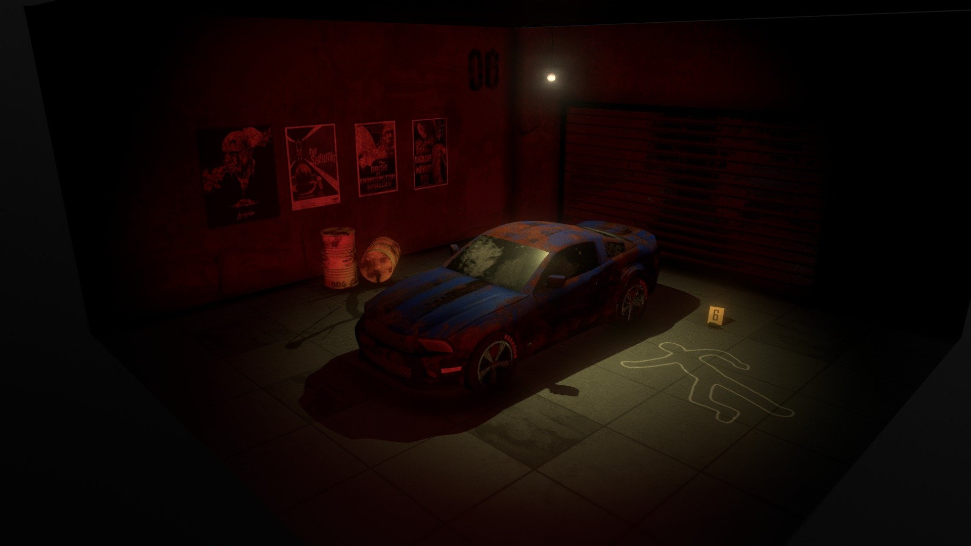 Crime scene - 3D model by Fabiana Mignano (@BiaNinja) [d90591e] - Sketchfab
