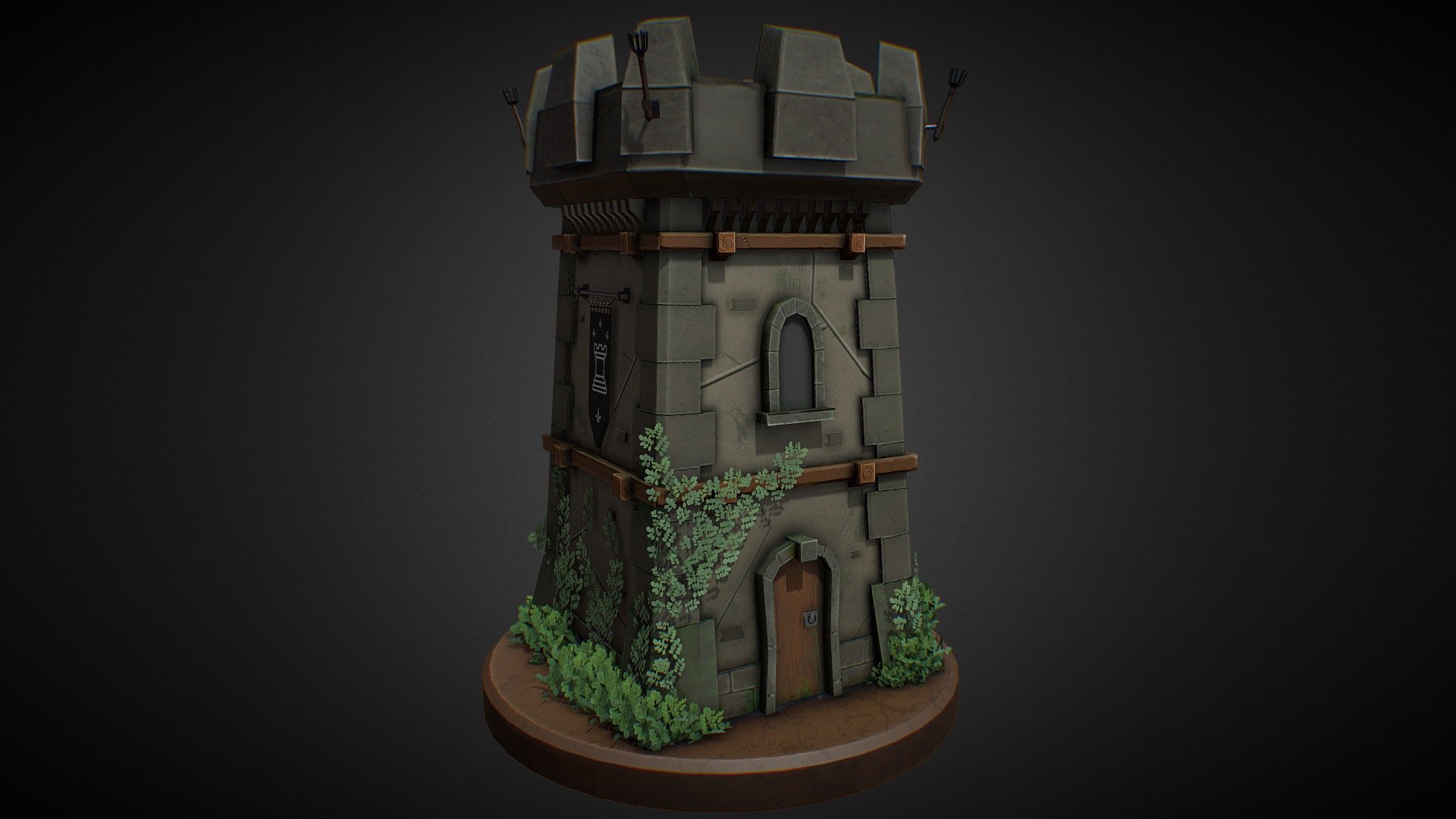 Stylized Tower - 3D model by Bryan Villaseca (@BryanVillaseca) [d9067ae ...
