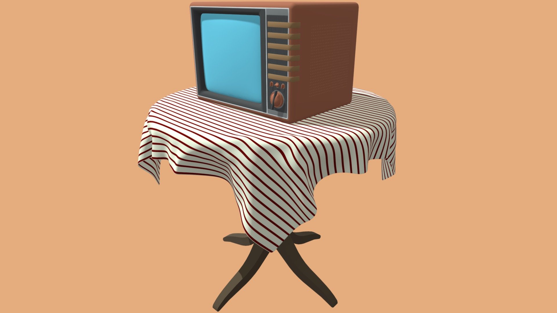 Old TV - 3D model by Scetch_User [d9070d2] - Sketchfab