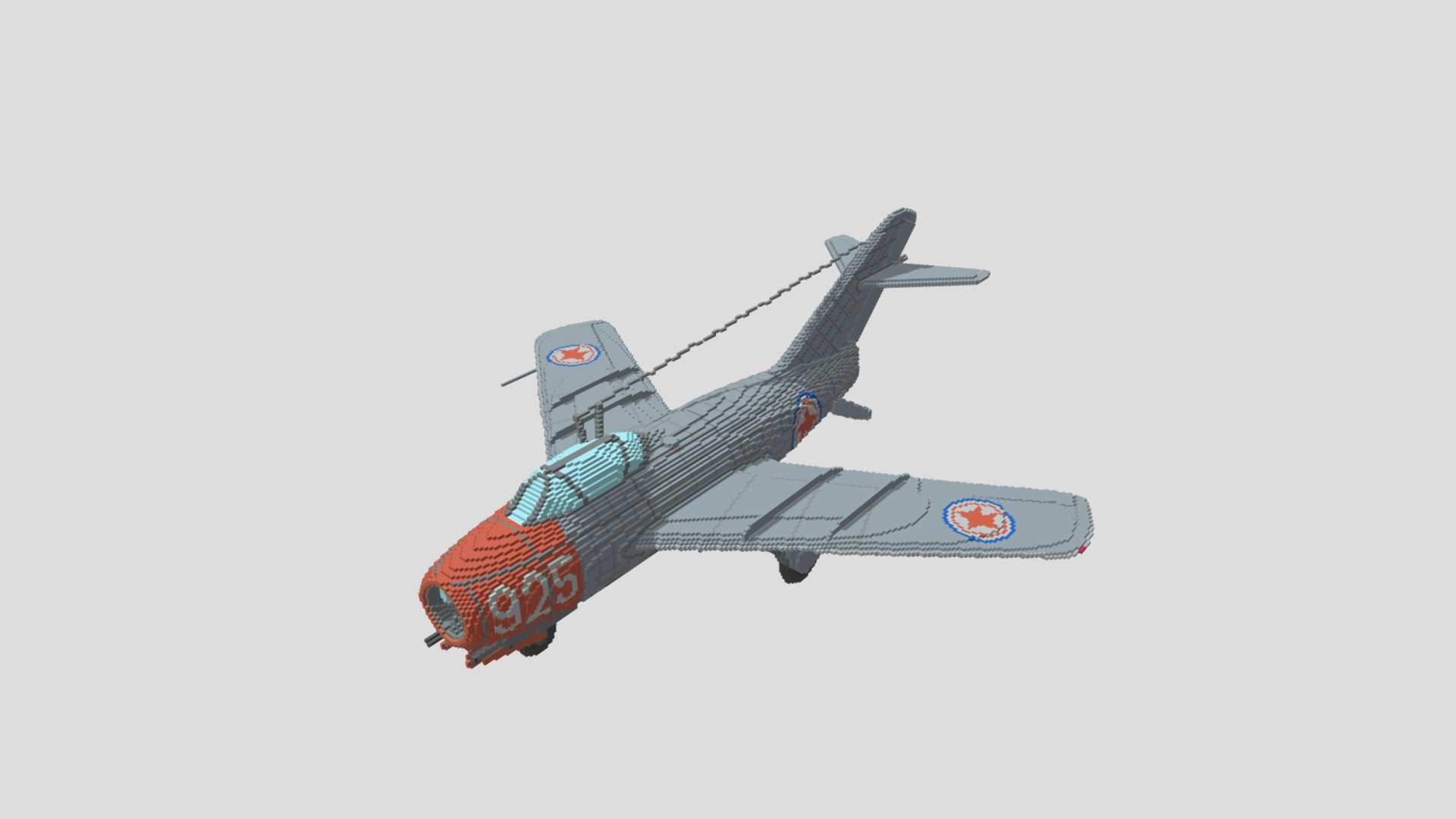 voxel MIG-17 - 3D model by Dmitry Pollack (@pollackMD) [d9086c9 ...