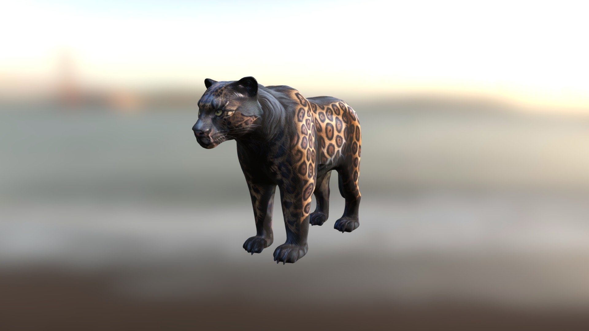Realistic Panther - Buy Royalty Free 3D model by Inventive World ...