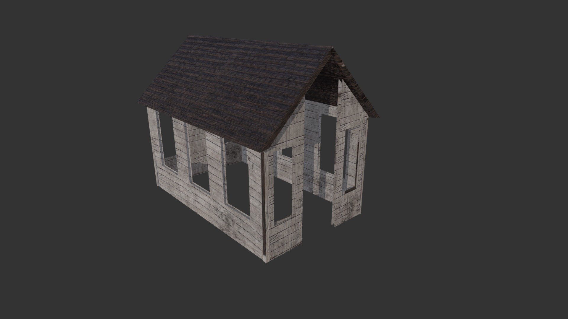 Wooden house structure - Download Free 3D model by RubaQewar [d908c25 ...