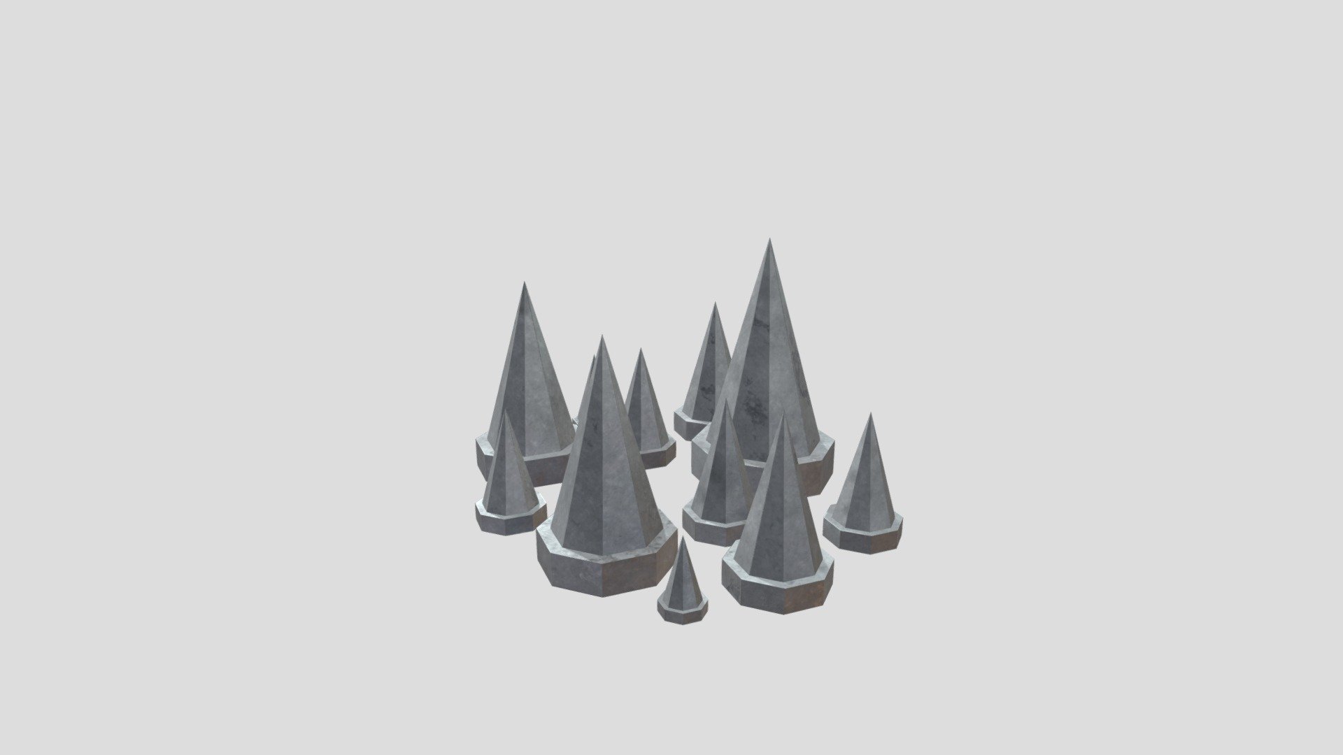 spikes - 3D model by William Benjafield (@WillBenjafield) [d908cc7 ...