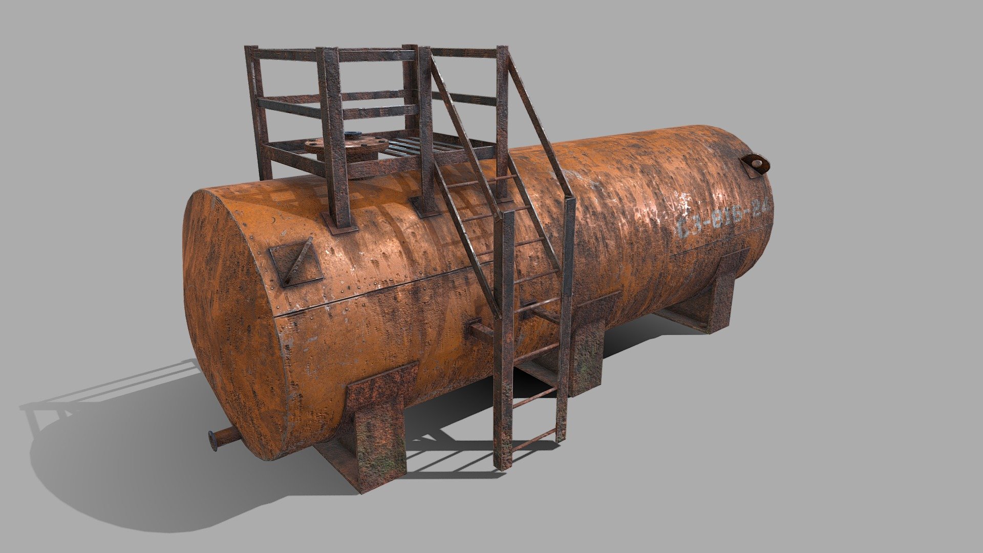 OilTankOld - 3D model by knockcg [d90f6a6] - Sketchfab