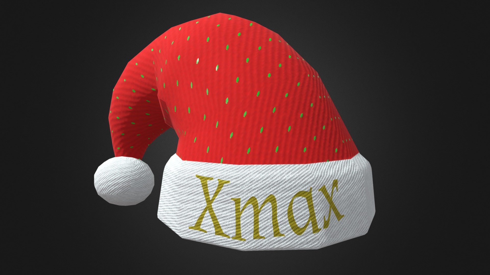 Santa Hat - 3D model by CHINE-YU ,SHAO (@shaoqianyou) [d91156a] - Sketchfab