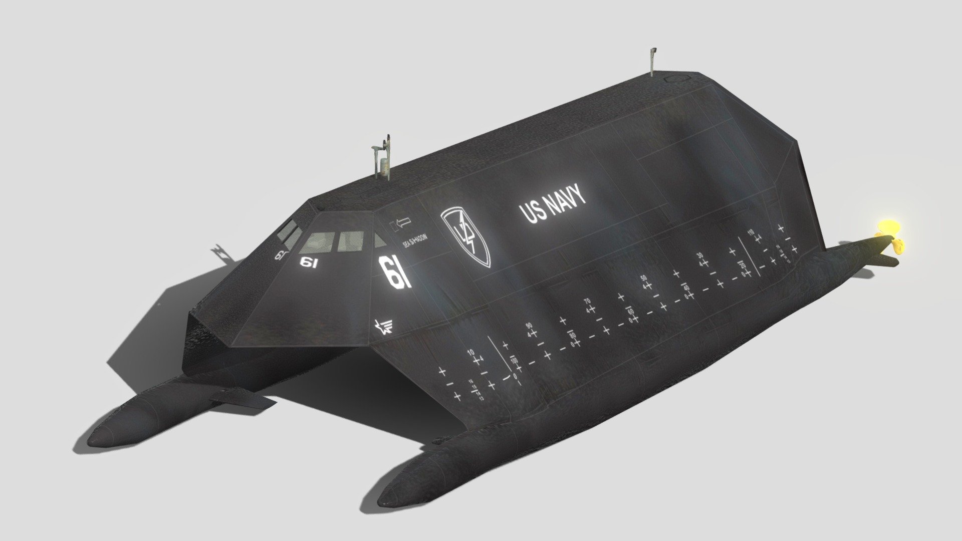 Sea Shadow (IX-529) - Download Free 3D model by Muhamad Mirza Arrafi ...
