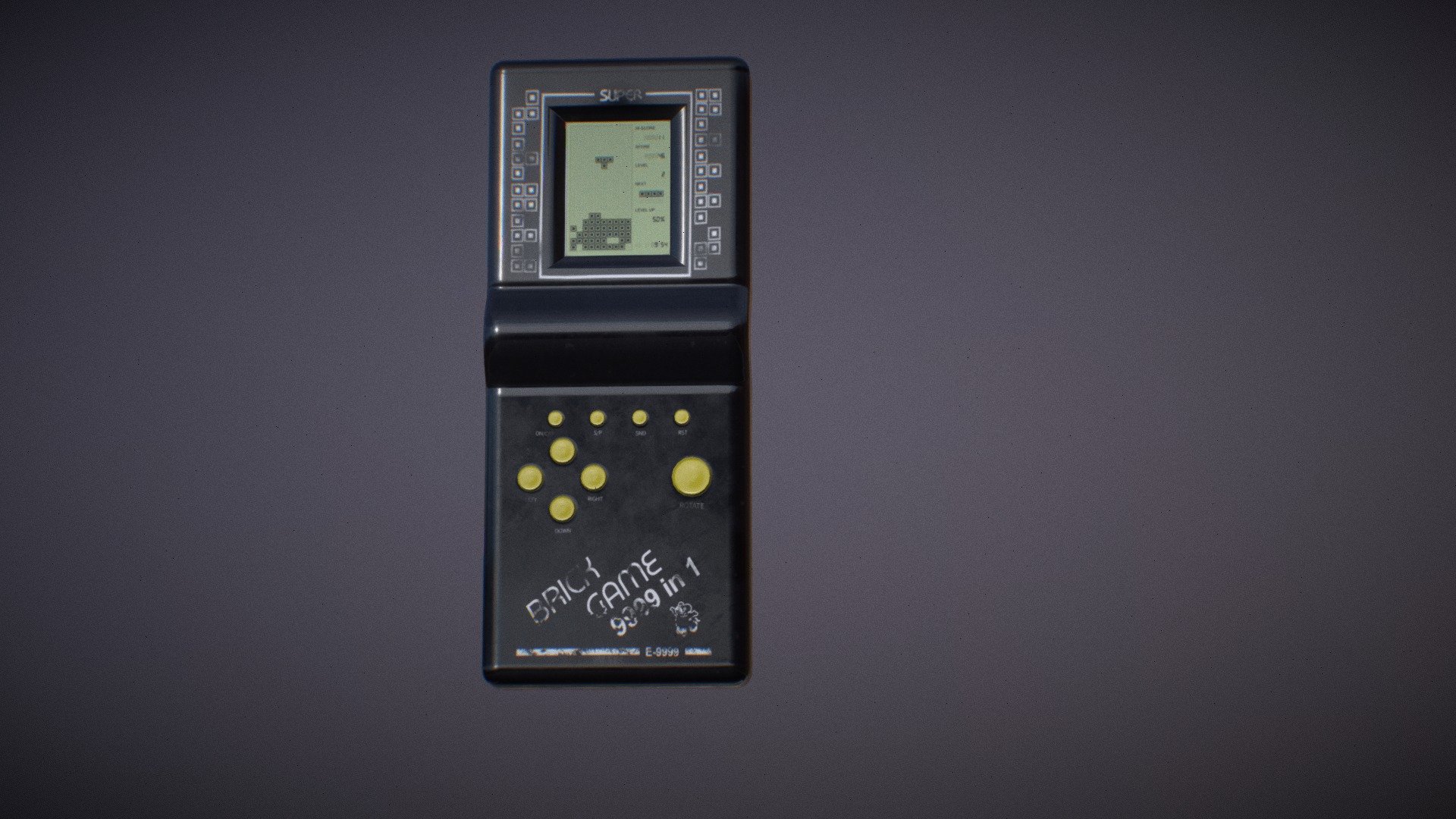 Game ready brick game console aka Tetris - Download Free 3D model by ...