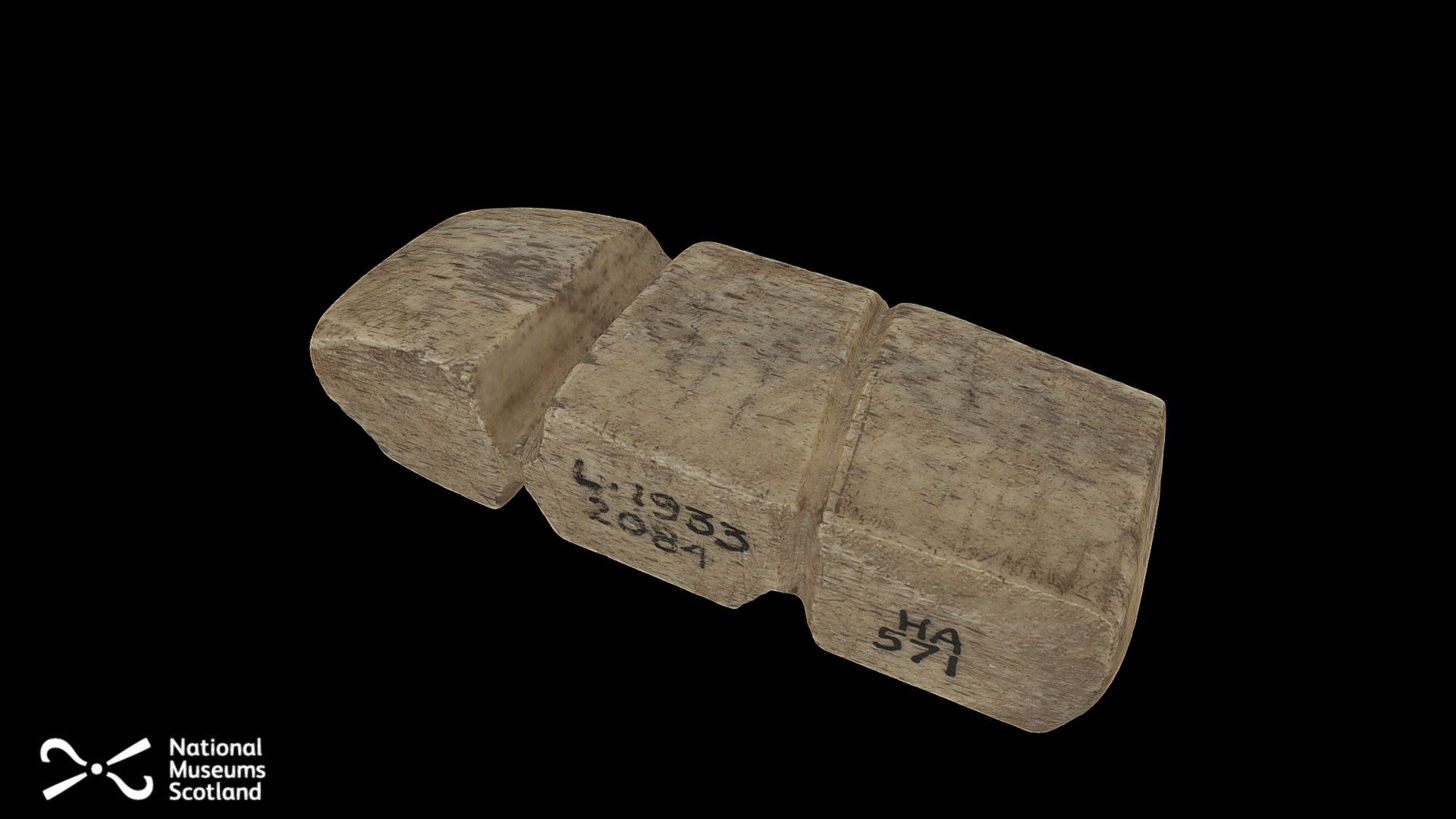 Notched bone, Skara Brae, Orkney - 3D model by National Museums ...